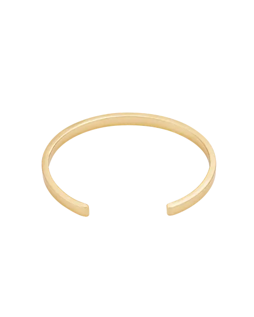 FABLE ENGLAND Niva Mistletoe Pearl Bangle - Gold