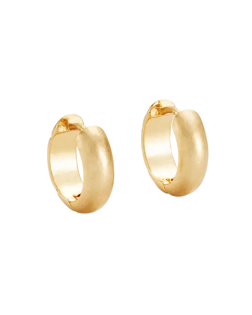 FABLE ENGLAND Periwinkle Huggie Earrings