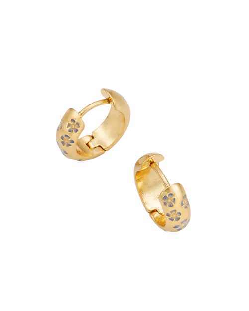 FABLE ENGLAND Periwinkle Huggie Earrings