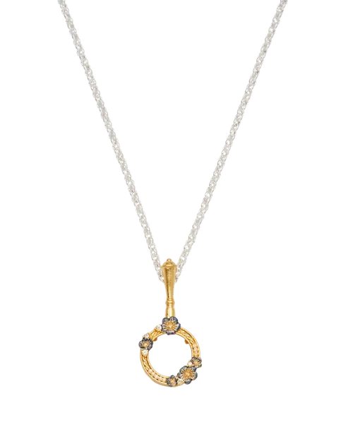 FABLE ENGLAND Larkspur Magnifying Glass Necklace