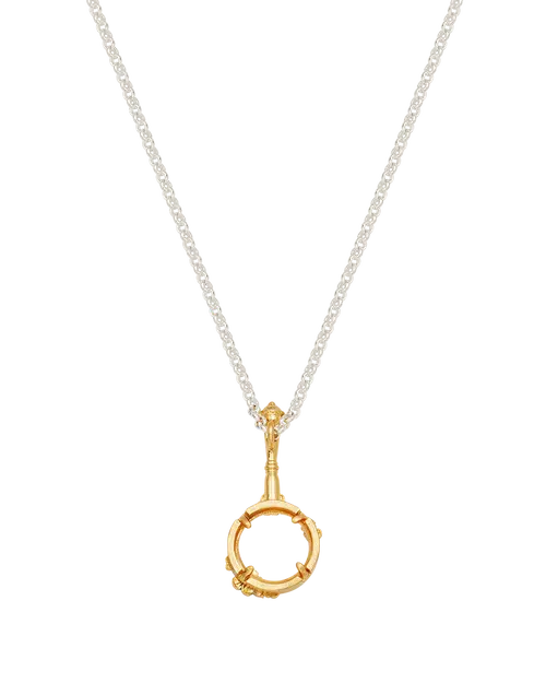FABLE ENGLAND Larkspur Magnifying Glass Necklace