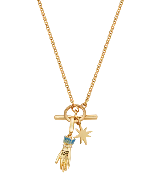 FABLE ENGLAND Palm Of Your Hand Pearl Toggle Necklace