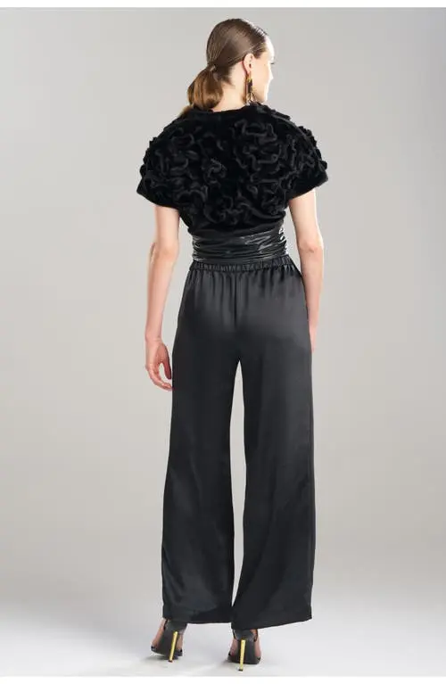 Natori Vegan Luxe Lambskin Faux Fur Wraped Vest