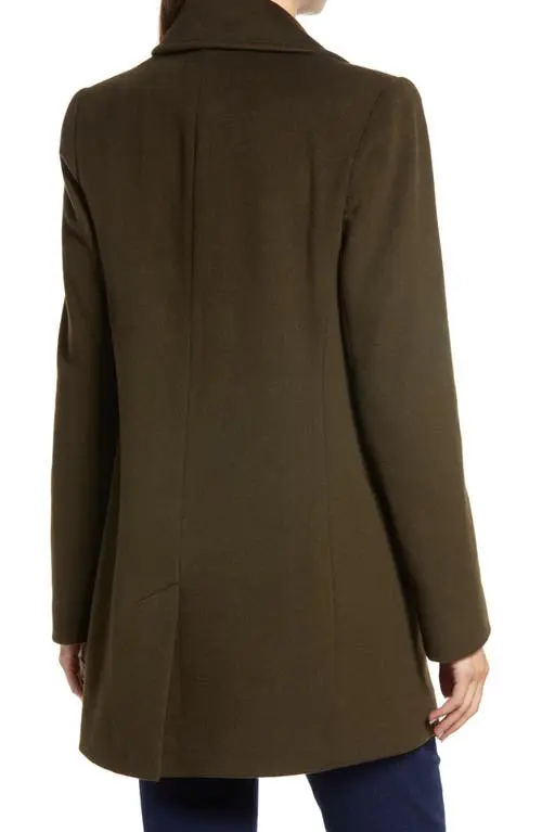 MYCRA PAC Fleurette Boyfriend Wool Double Breasted Peacoat
