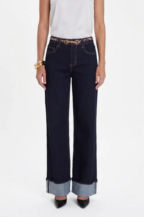 THE NOLI SHOP Claire Palazzo Cuff Jean
