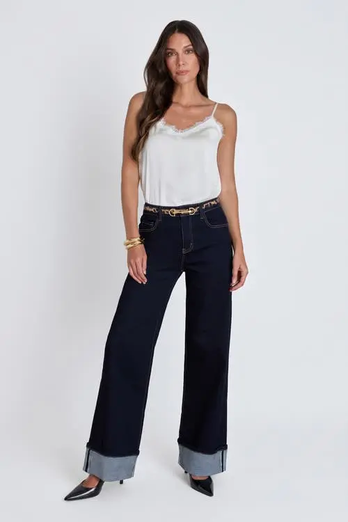THE NOLI SHOP Claire Palazzo Cuff Jean