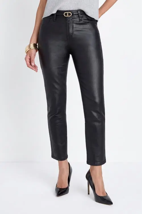 THE NOLI SHOP Elaine Coated Skinny Jeans