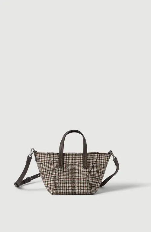 Brunello Cucinelli Prince Of Wales Bc Duo Mini Bag