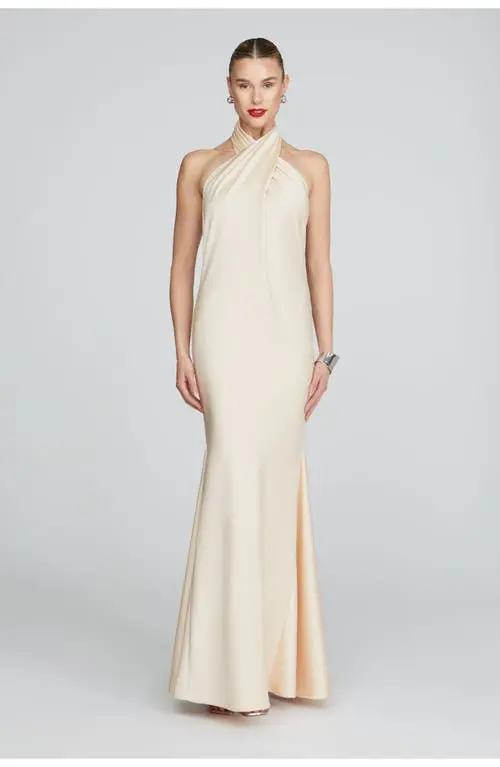 Halston Ninette Satin Gown
