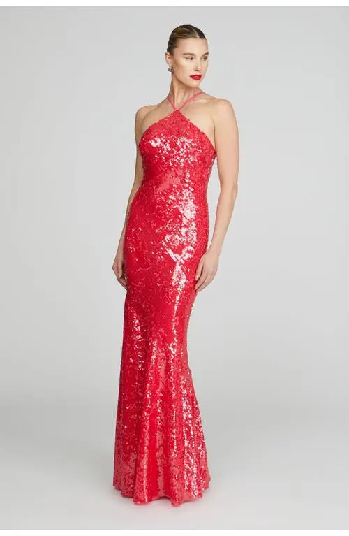Halston Regine Sequins Gown
