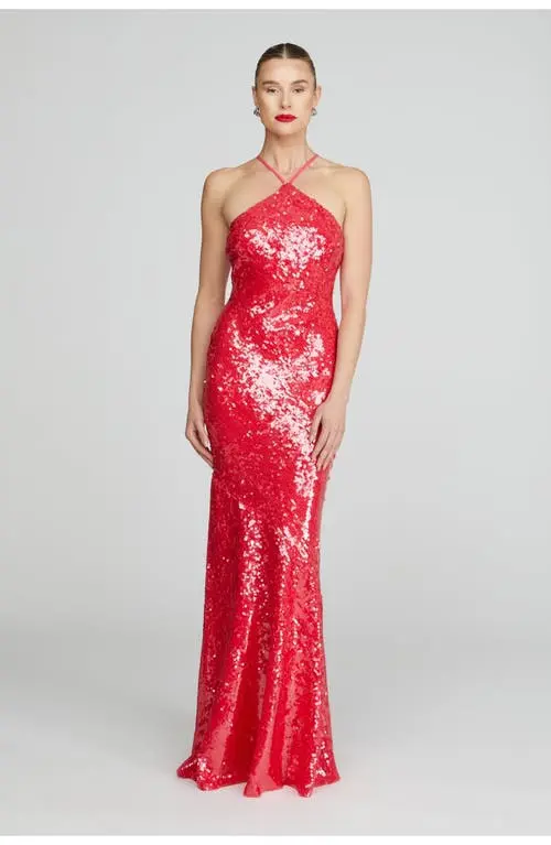 Halston Regine Sequins Gown