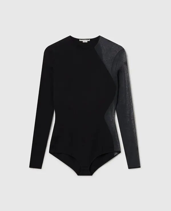 Stella McCartney Miracle Long-sleeve Compact-knit Bodysuit