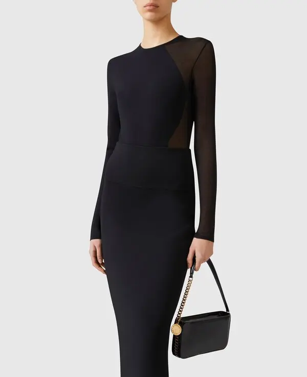 Stella McCartney Miracle Long-sleeve Compact-knit Bodysuit