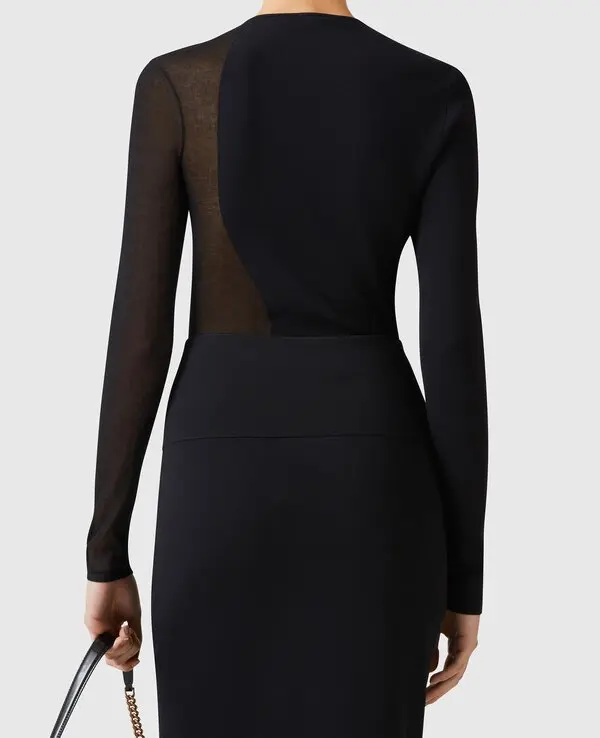 Stella McCartney Miracle Long-sleeve Compact-knit Bodysuit