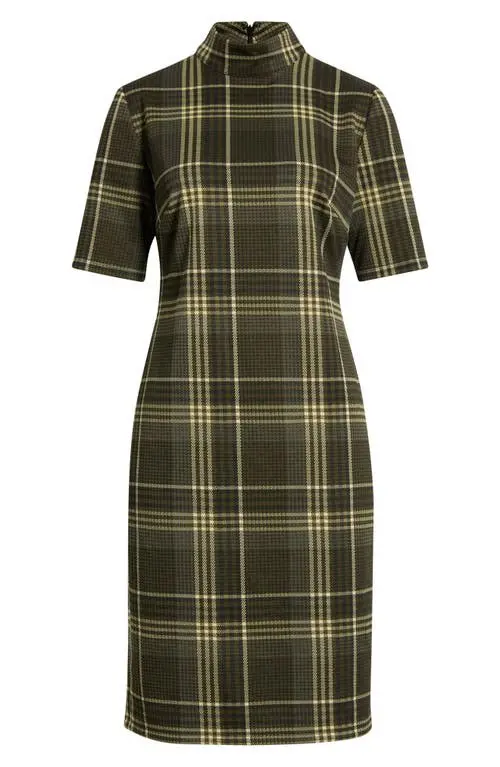 Anne Klein Mock Neck Midi Sheath Dress