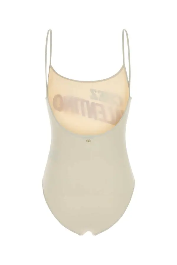 Valentino Garavani Ivory Stretch Nylon Swimsuit