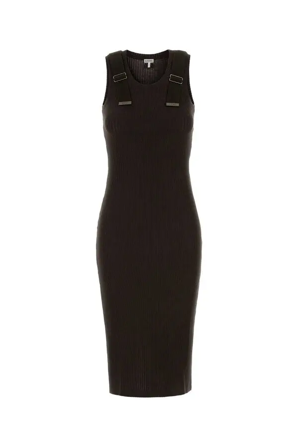 Loewe Chocolate Stretch Cotton Dress