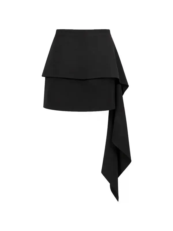 ISABELLE BLANCHE Draped Layered Mini Skirt