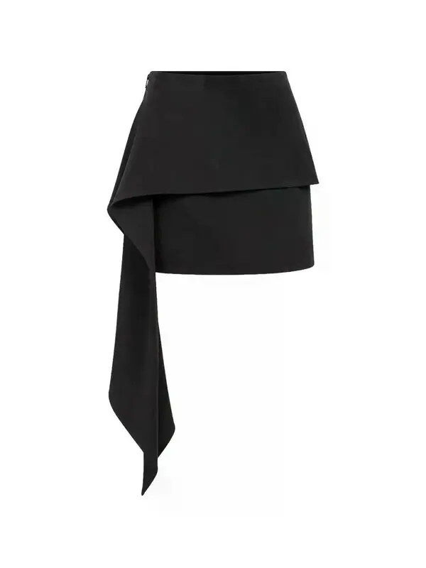 ISABELLE BLANCHE Draped Layered Mini Skirt