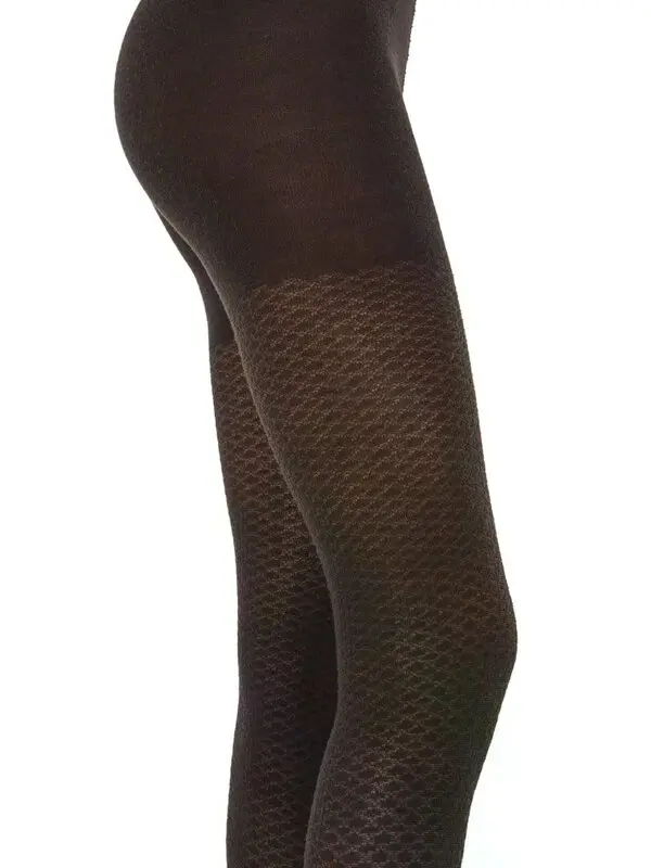 Wolford Jacquard Daisy-pattern Tights