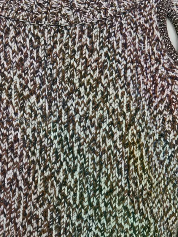 SESSUN Mannrey Cut-out Marl-knit Sweater