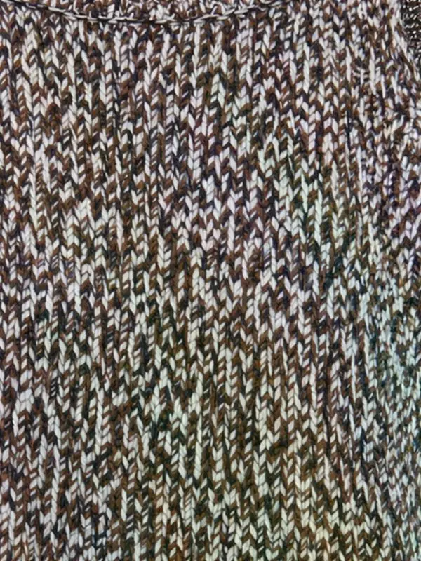 SESSUN Mannrey Cut-out Marl-knit Sweater