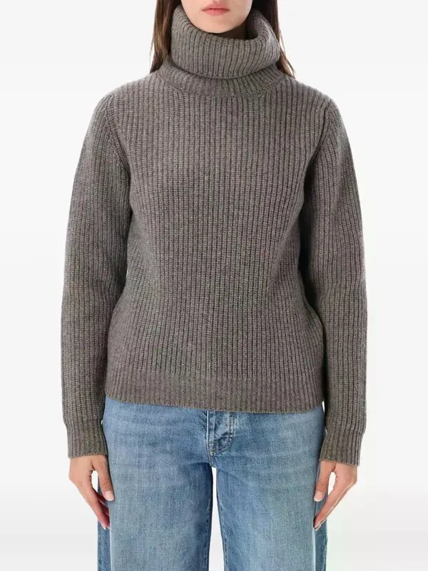 FORTELA Leona Ribbed-knit Roll-neck Sweater - Grey
