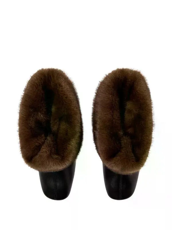 Stella McCartney Faux-fur Trim Ankle Boots