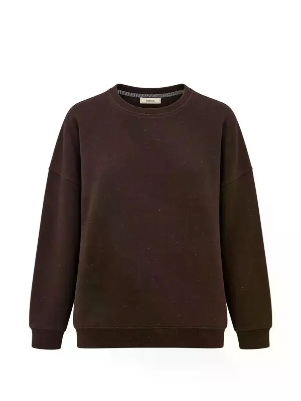 SESSUN Flecked Drop-shoulder Sweater - Brown