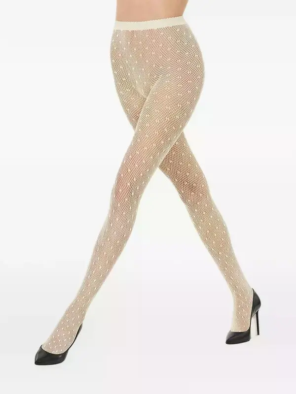 Wolford Polka-dot Net Tights