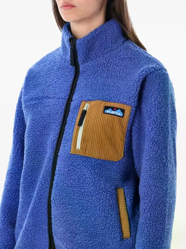 KAVU Willow Fleece-texture Corduroy-trim Jacket