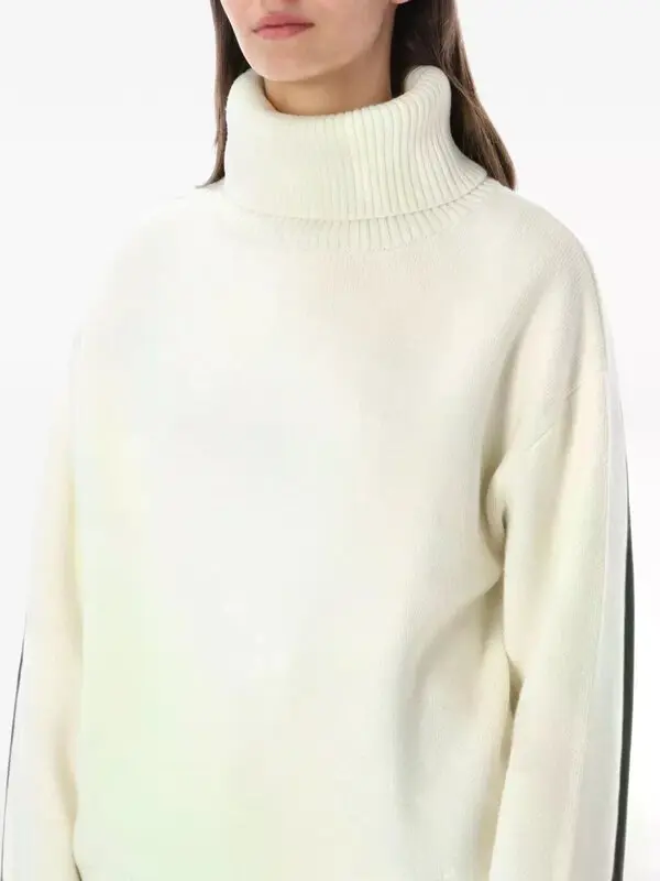 RHEA Roll-neck Drop-shoulder Sweater - Neutrals