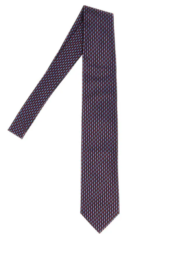Brioni Embroidered Silk Tie - Multicolor