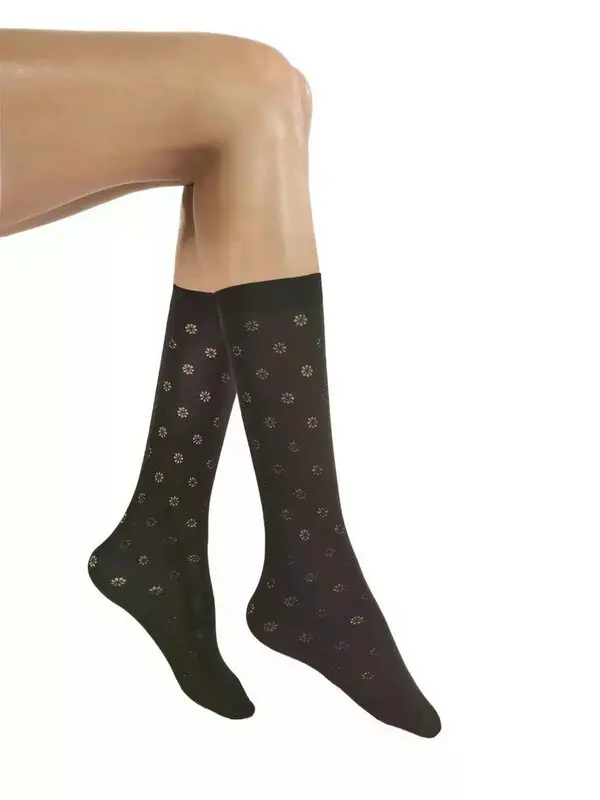 Wolford Daisy Jacquard-knit Socks