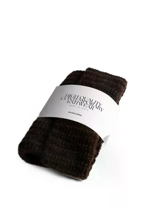 SCAGLIONE Ribbed-knit Beanie Hat