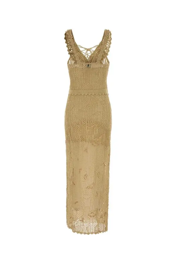 Isabel Marant Étoile Beige Crochet Ornella Dress - Brown