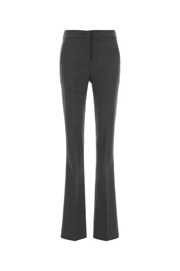 Blumarine Grey Stretch Gabardine Pant - Gray