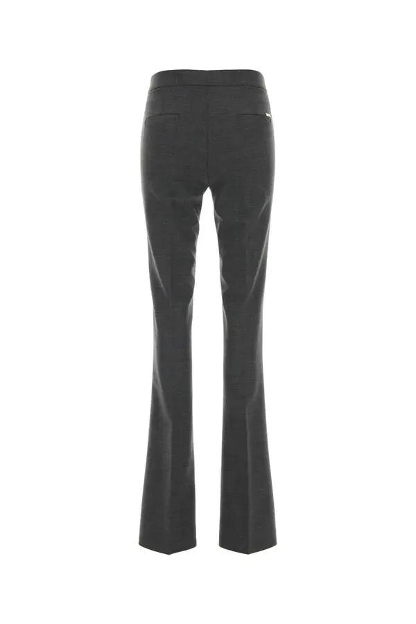 Blumarine Grey Stretch Gabardine Pant