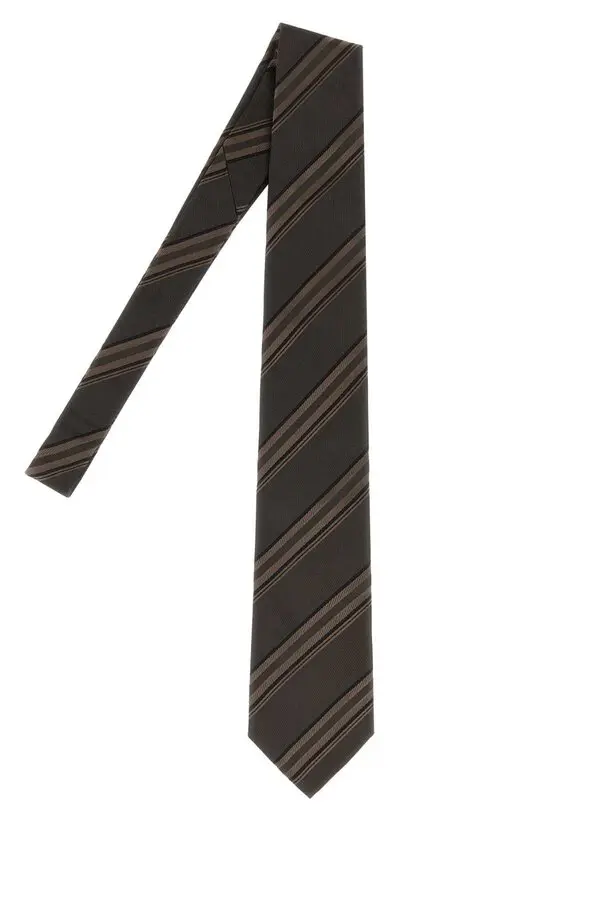 Brunello Cucinelli Embroidered Silk Tie