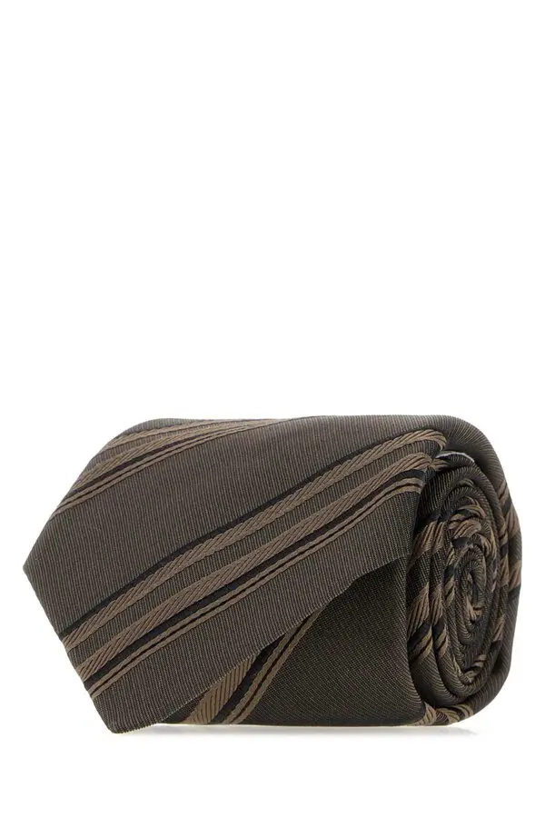 Brunello Cucinelli Embroidered Silk Tie - Multicolor