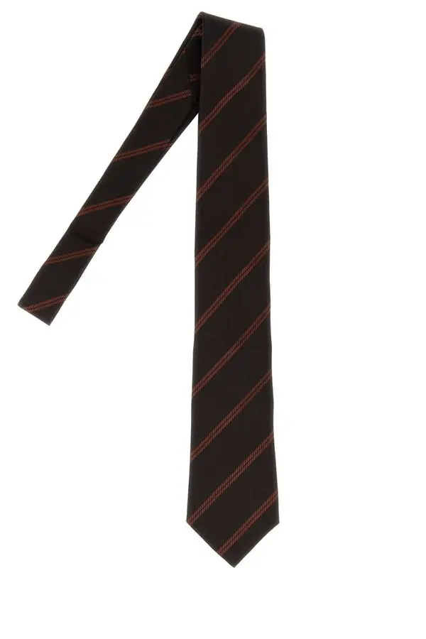 Brunello Cucinelli Embroidered Silk Tie