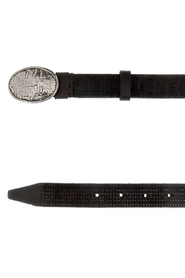 Brunello Cucinelli Dark Leather Belt - Brown