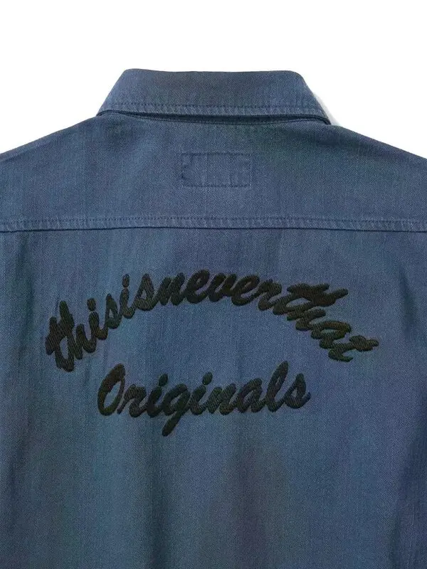 THISISNEVERTHAT Logo-embroidered Button-down Shirt