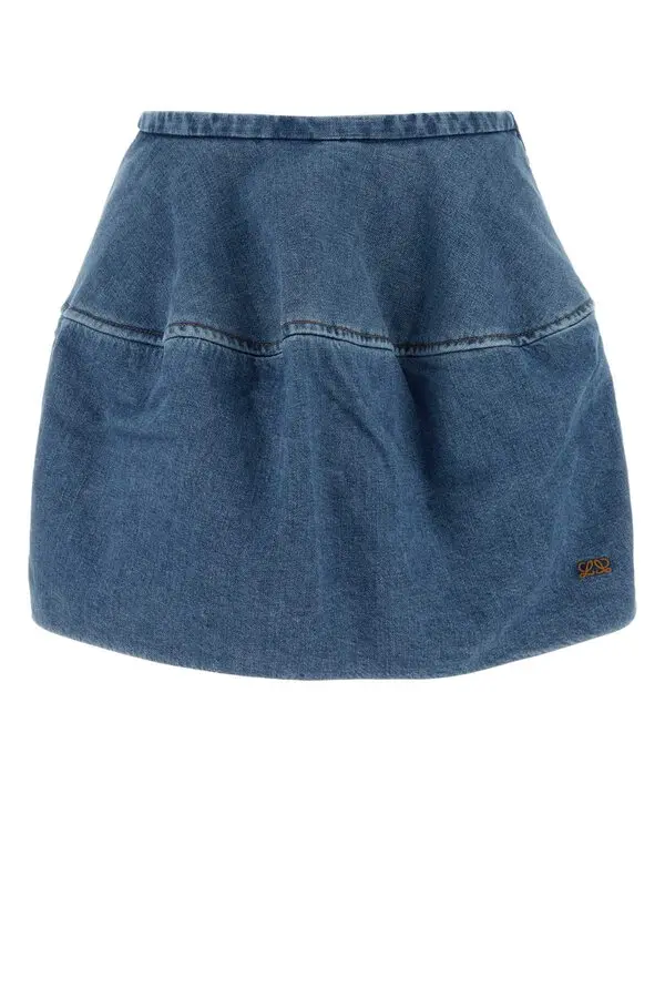 Loewe Denim Mini Skirt - Blue