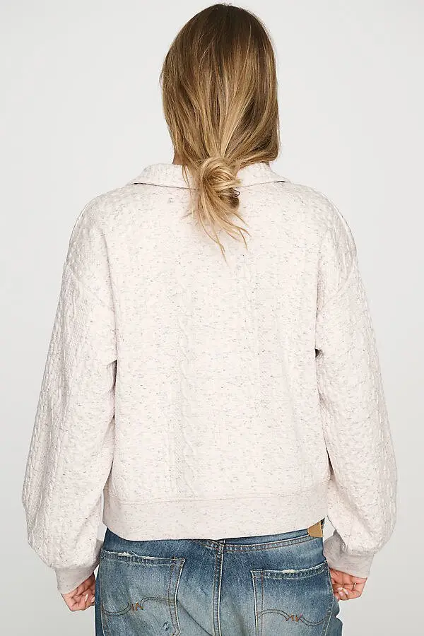 Sanctuary Halley Cable-knit Sweater