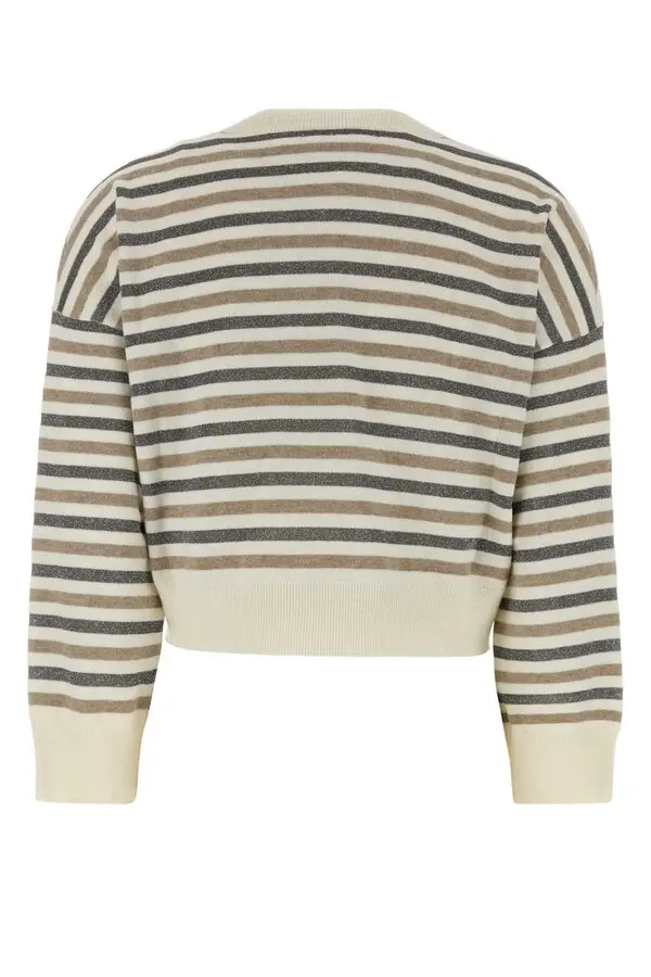 Brunello Cucinelli Embroidered Wool Sweater - Multicolor