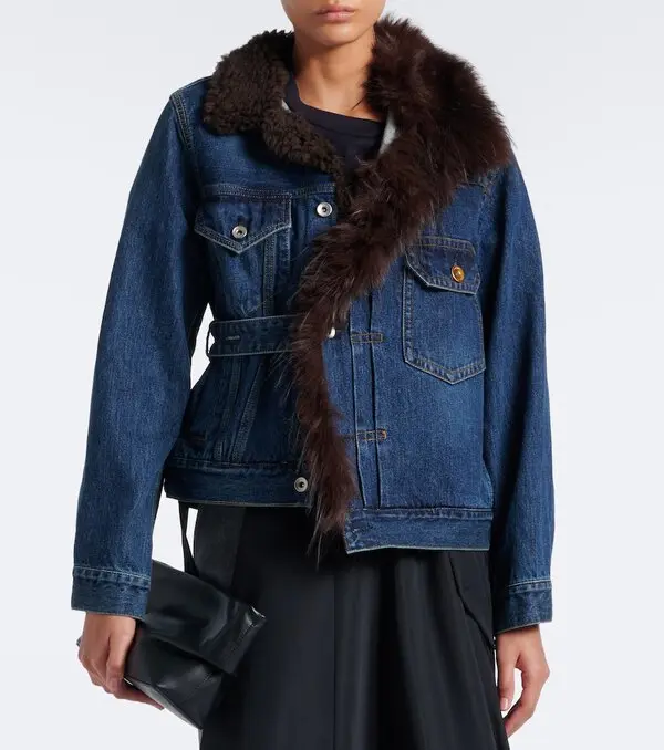 Sacai Asymmetric Denim Jacket