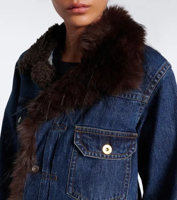 Sacai Asymmetric Denim Jacket