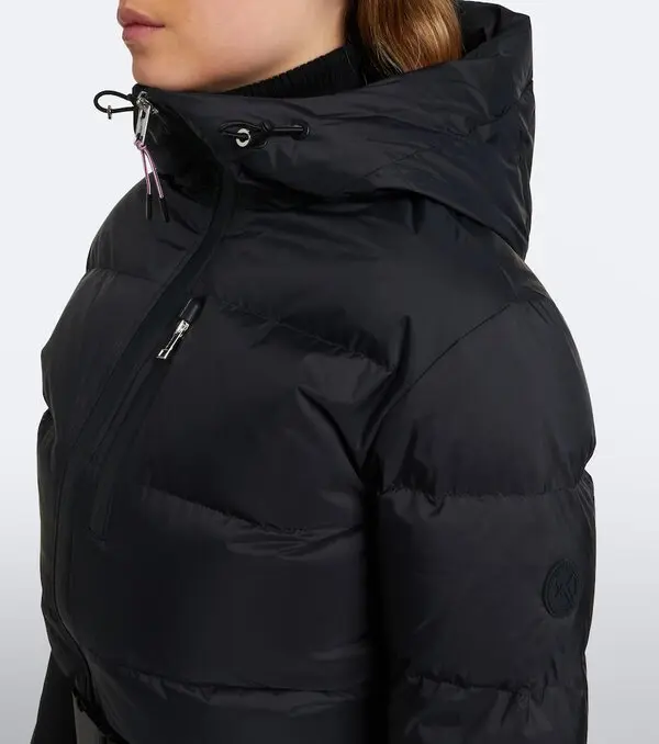 YVES SALOMON Hooded Down Ski Suit - Black