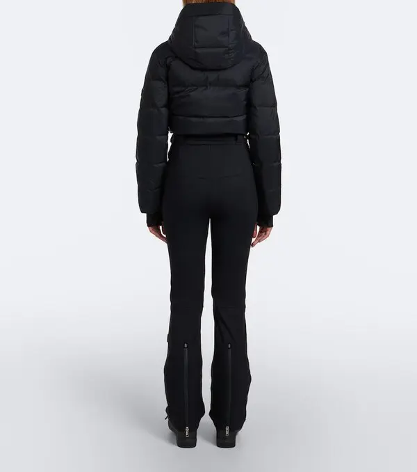 YVES SALOMON Hooded Down Ski Suit - Black